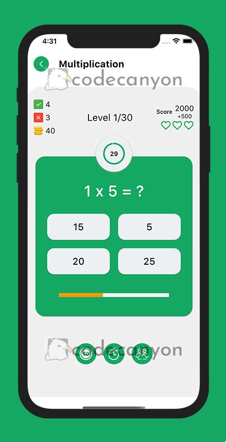 Flutter Maths Quiz Brain Challenge With Admob Ready To Publish By Templatesvilla