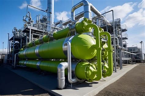 Premium Ai Image Green Hydrogen Renewable Energy Production Pipeline