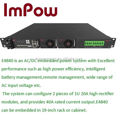 1u Telecom Power System 48v Rectifier Modules 1 2kw 6kw