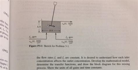 Solved 51 Consider The Mixing Process Shown In Fig P3 1