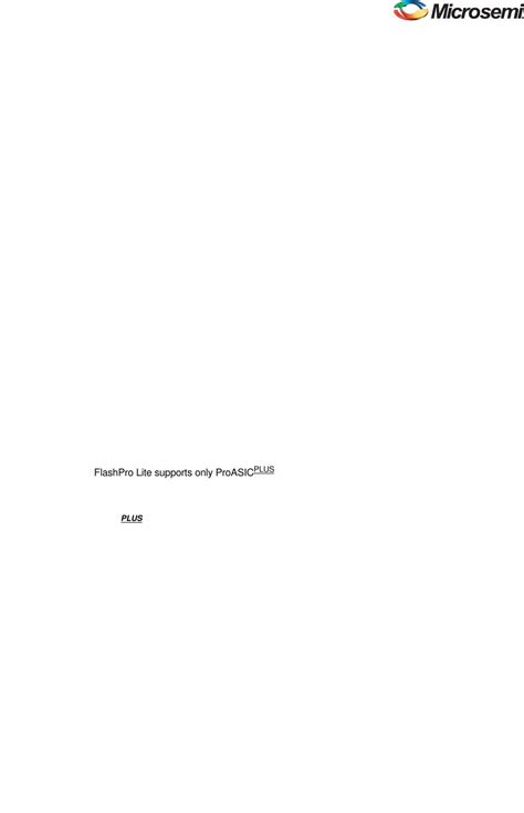 Flashpro Softwarehardware Installation Guide Datasheet By Microsemi