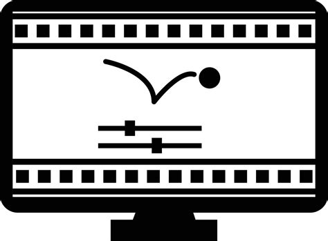Animation Icon Edit Movie Sign Animation Clip Symbol Flat Style Vector Art At Vecteezy