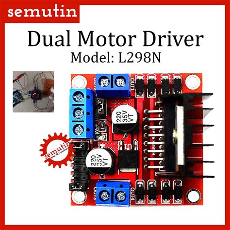 Motor Dual Driver Board L298n Modul L298 H Bridge Dc Stepper Controller Lazada Indonesia