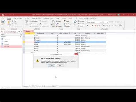 Ms Access Delete Table If Exists Cách Xóa Bảng Trong Ms Access Nếu
