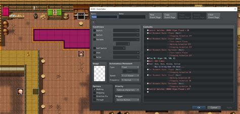 Stop Event Autonomous Movement Through Another Event Temporarily RPG