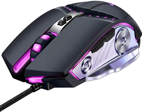 Ergonomic Gaming Mouse Wired Ergonomic Computer Mice With 7 Programmable Buttons 4 Circulr