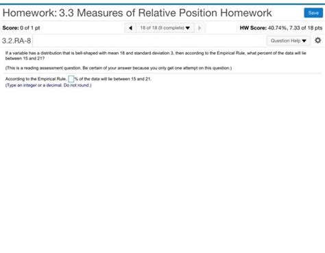 Solved Save Homework 3 3 Measures Of Relative Position