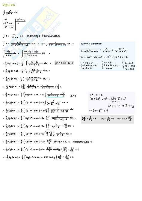 Analisi Matematica 1 Formulario