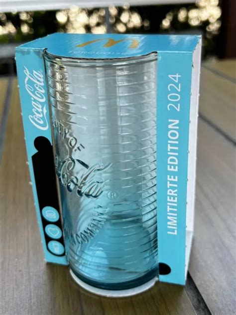MC DONALDS GLAS Coca Cola NEU Limitierte Edition Türkis Blau EUR PicClick DE