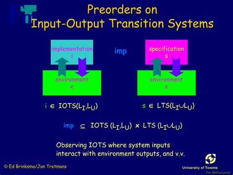 Ppt Formal Testing With Input Output Transition Systems Powerpoint