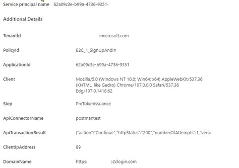 Api Connector User Signinsignup Flow Additional Data In Claim Token