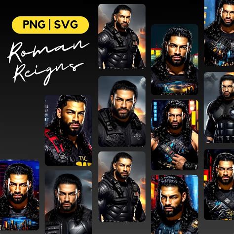 Get 30 Wwe Roman Reigns Svg And Png Files In An Instant Digital