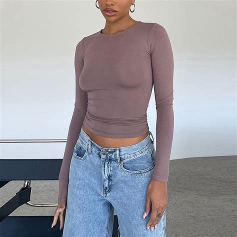 🚨get Ready To Slay In Style With Our 🔥slim Long Sleeved Top For Just