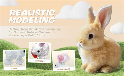 Amazon.com: Bunby - My Realistic Bunny Toy, Interactive Bunny Realistic ...