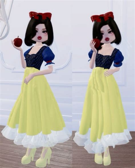 Snow White Dti In 2024 Dress To Impress Snow White Dresses Dress