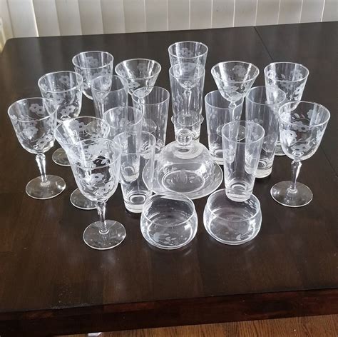 Heritage By Princess House Vintage Floral Design Crystal Etsy