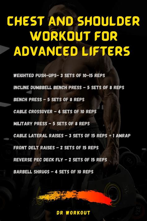 Chest And Shoulder Workout For Advanced Lifters Chest And Shoulder
