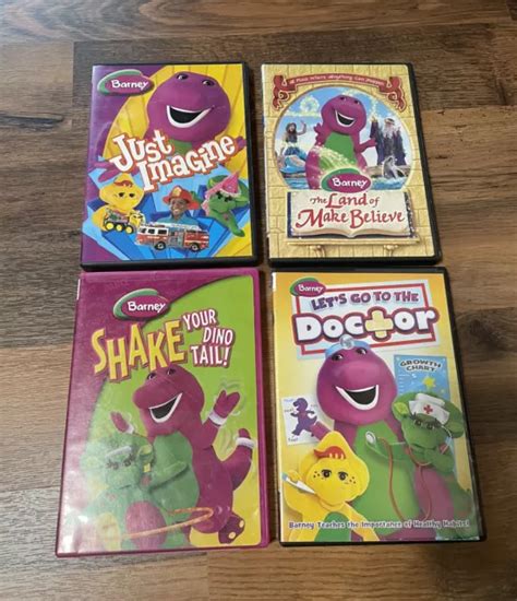 Barney And Friends Dvd Lot Just Imagine Land Of Make Believe Shake Go To Doctor 2141 Picclick Ca