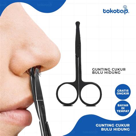 Jual Gunting Cukur Bulu Hidung Nose Hair Scissor Stainless Steel