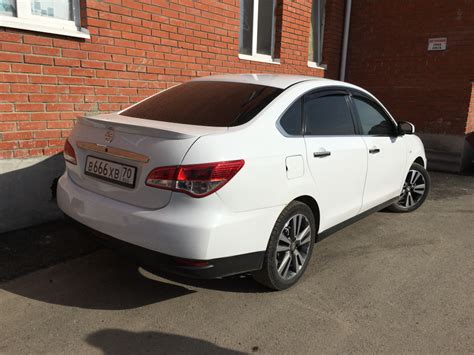 Спойлер при дневном свете — Nissan Almera V (G11/15), 1,6 л, 2016 года ...
