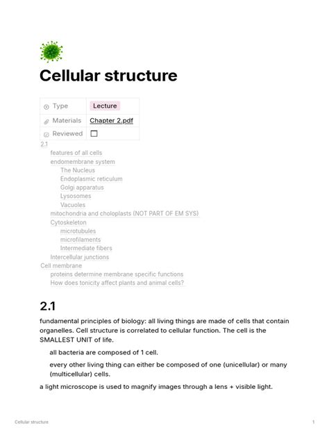 Cellular Structure Ap Biology Pdf Endoplasmic Reticulum Cell Membrane