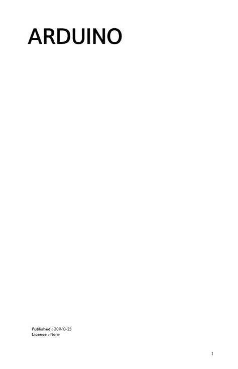 Pdf Arduino Pierrecauletfreefrpierrecauletfreefrdocumentation