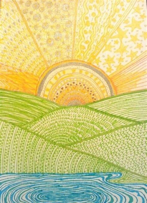 Новый способ рисования фломастерами | Zentangle art, Kids art projects ...
