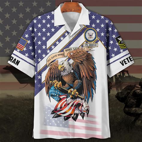 U S Navy Hawaii Shirt Custom Your Name And Rank US Military Hawaii
