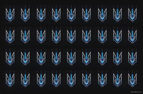 Trident Ukraine Sign Cyberpunk Pattern Ultrahd Vj Video Loop Vj Loops