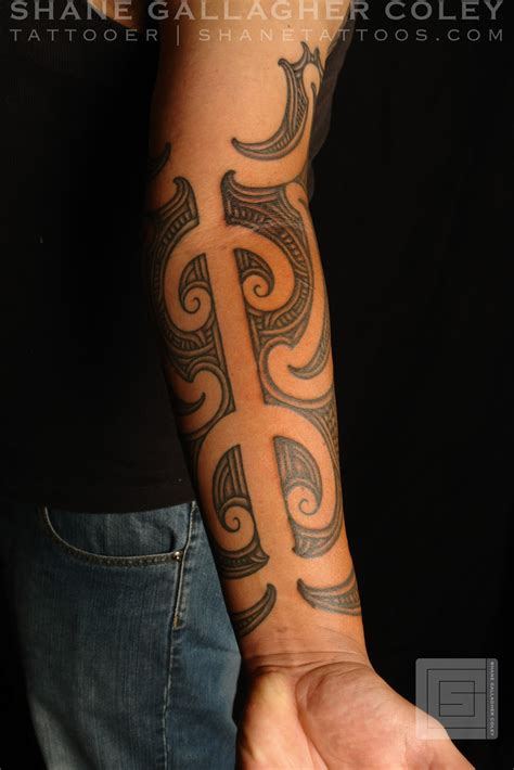 SHANE TATTOOS Maori Forearm Sleeve