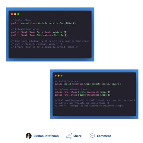 Java Sealedclasses Backenddevelopment Java17 Cleancode Cleiton Estefenon