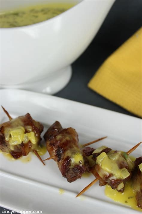 Bacon Wrapped Filet Mignon Bites With Bernaise Sauce Cincyshopper