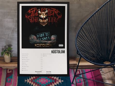 Slaughter To Prevail Kostolom Album Cover Poster For Wall Etsy