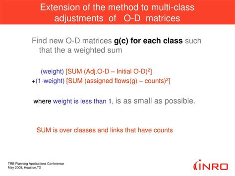Ppt A Caveat On O D Matrix Estimationadjustment Deviations From A