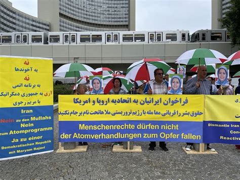 Vienna September 15 2022 Freedom Loving Iranians And Mek Supporters