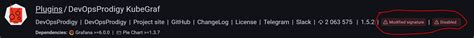unsigned plugins devopsprodidy kubegraf datasource and devopsprodigy
