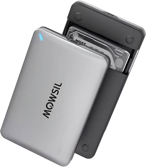 Mowsil 2 5 Hard Drive Enclosure Usb 3 0 To Sata 5gbps External Sata Hdd Caddy Case 9 5mm 7mm