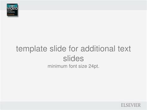 PPT Template Slide For Additional Text Slides Minimum Font Size Pt PowerPoint Presentation