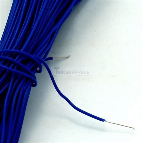 599 30 Awg Solid Core Wire Blue And White 656ft Tinkersphere