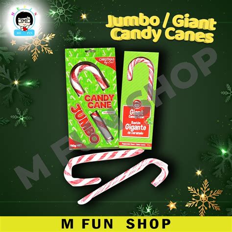 Ready Stock 1pc Candy Christmas Giant Jumbo Candy Canes 超大圣诞手杖棒棒糖