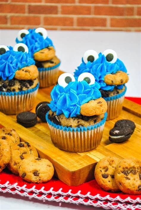 Ultimate Cookie Monster Cupcakes Baking Beauty