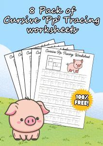 Cursive P Tracing Worksheets Free Printables Teach Prints