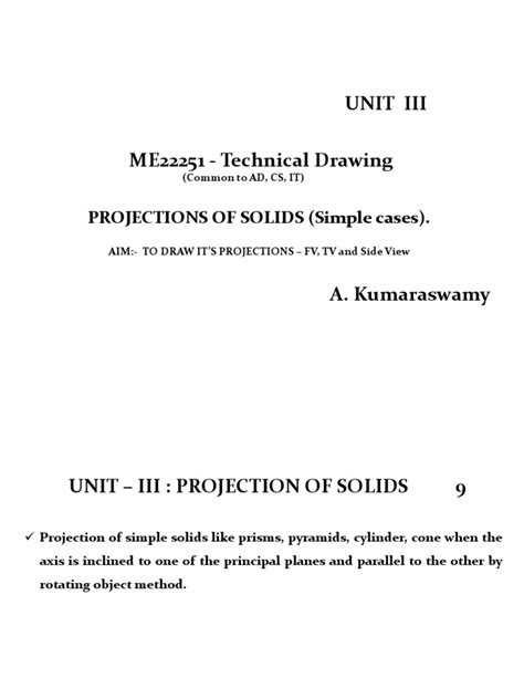 Unit Iii Solids Simple Cases Pdf Tetrahedron Euclidean Plane Geometry