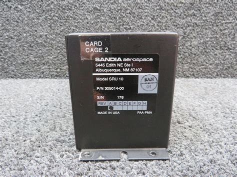 305014 00 Sandia Sru 10 Switching Module Assembly With Mod And Modules