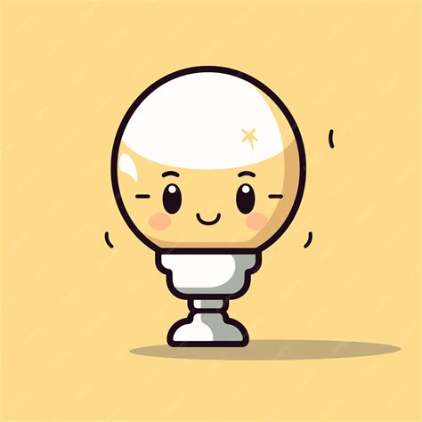 Premium Vector Cute Kawaii Lamp Chibi Mascot Vector Cartoon Style