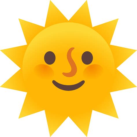 Sun With Face Emoji What Emoji