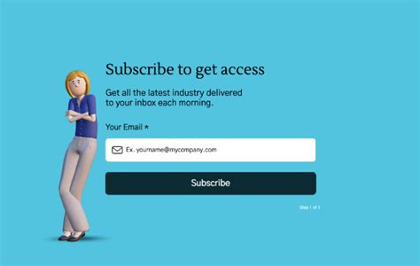 Free Newsletter Sign Up Template Visme