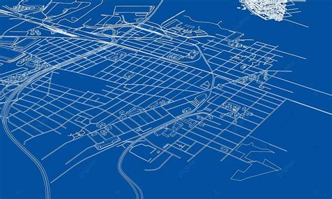Outline City Concept Wire Frame Style Scene Illustration Architecture Vector Scene