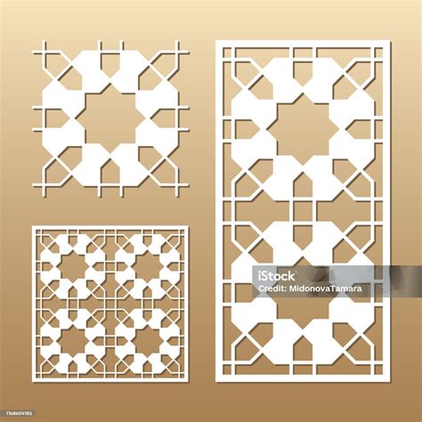 Laser Cut Vector Panel Stock Illustration Download Image Now