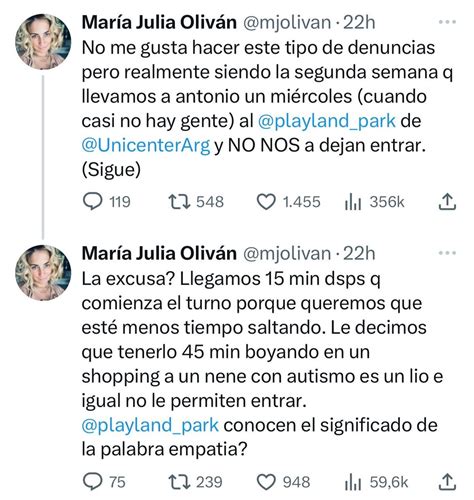 María Julia Oliván Denunció A Un Conocido Lugar De Juegos Por